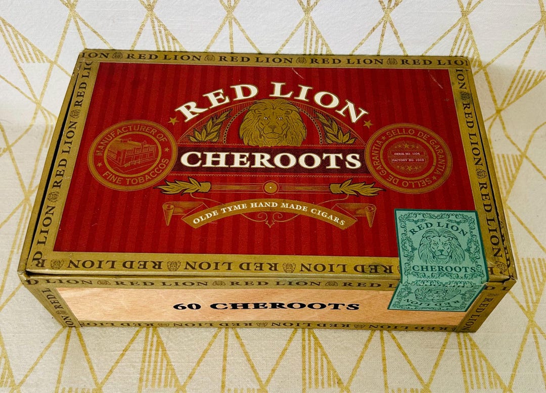 Red Lion Cheroots Cigar Box - Etsy