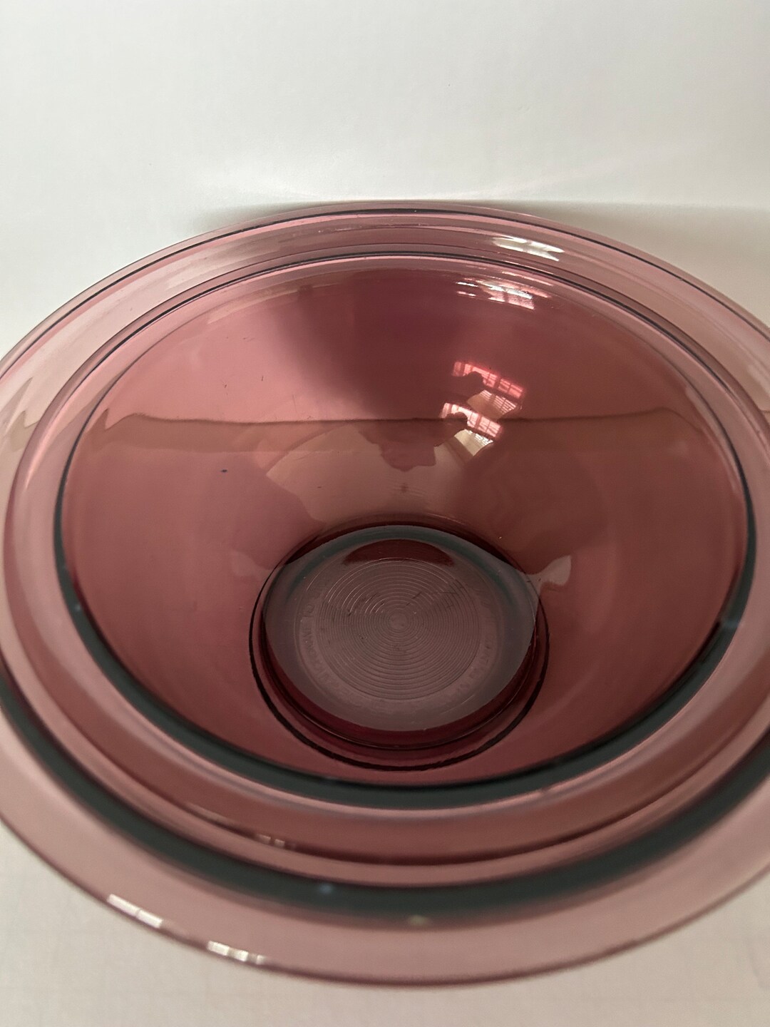 Vintage Pyrex Cranberry Nesting Bowls 322 323 - Etsy