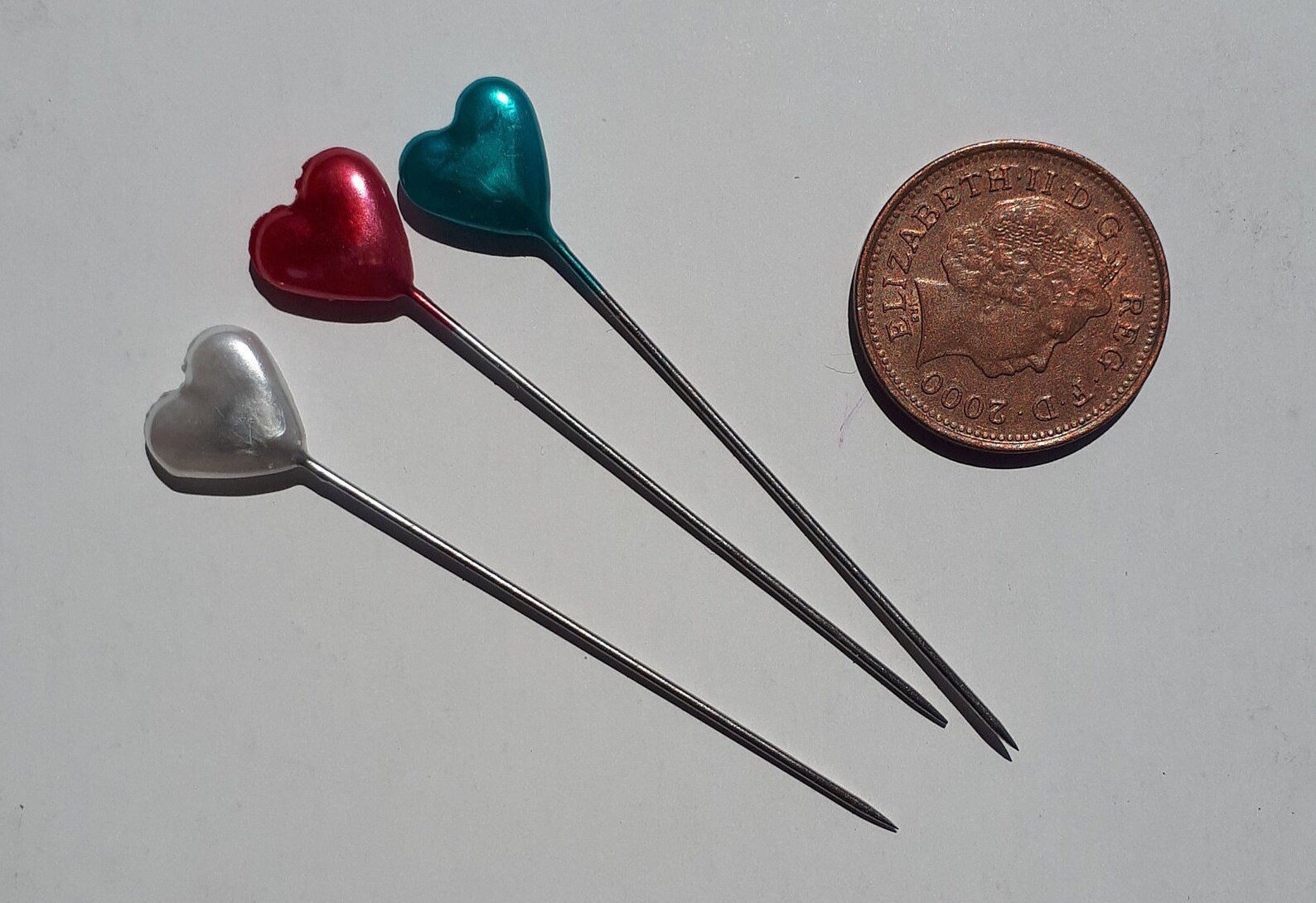 30 Dressmakers Upholstery Sewing Silver Metal Pins 2 Inch 5 Cm Long ...
