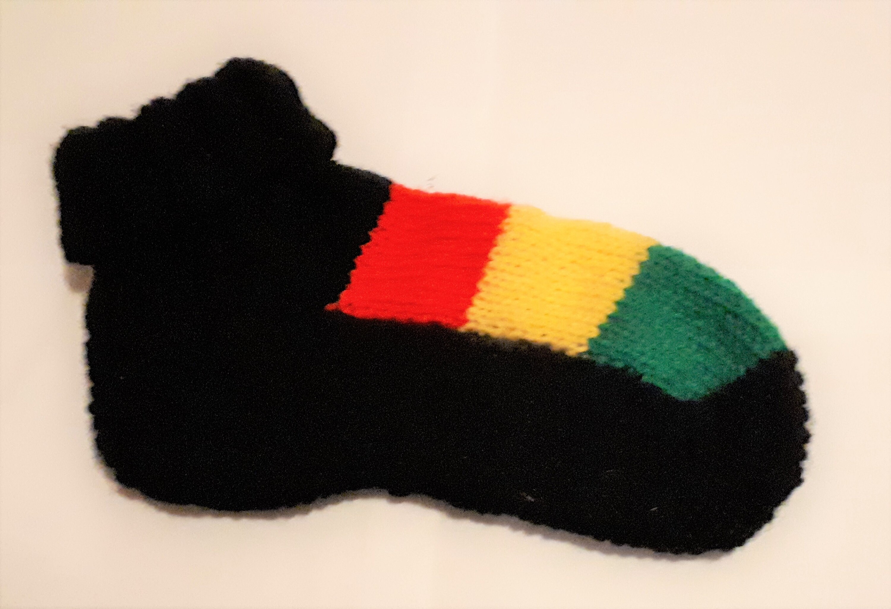 Hand Knitted Rasta booties Jamaican Reggae Rastafarian striped | Etsy