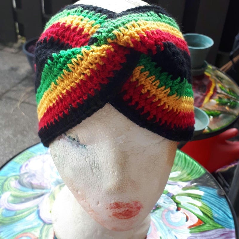Rasta Headband - Etsy