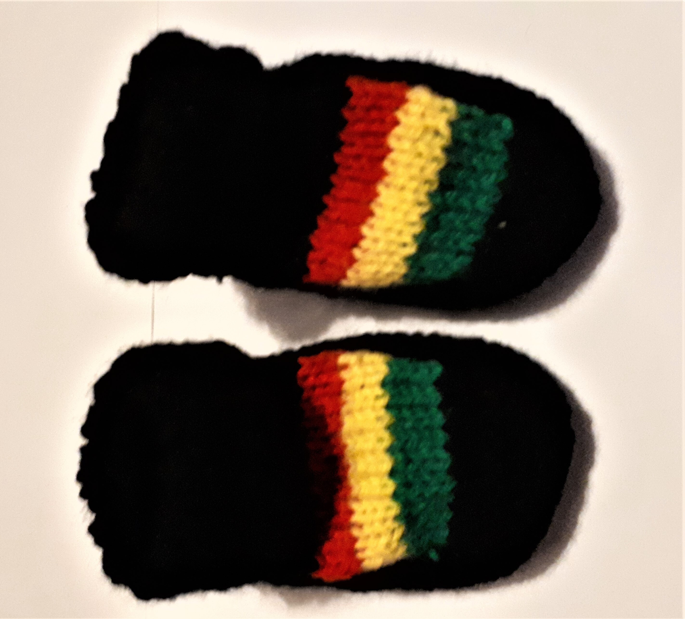 Hand Knitted Rasta booties Jamaican Reggae Rastafarian striped | Etsy