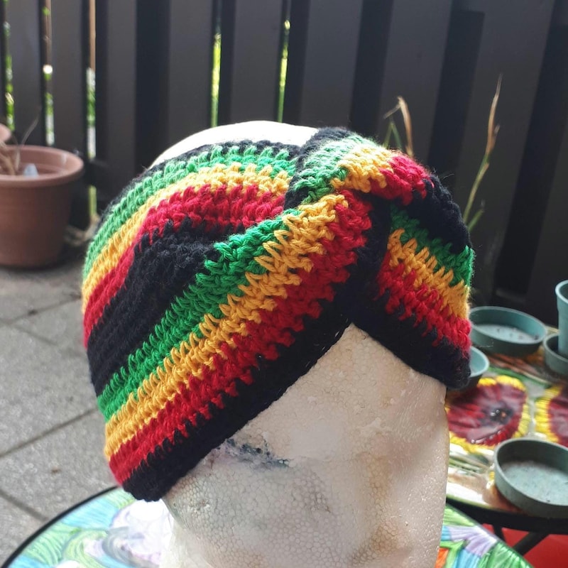 Rasta Headband - Etsy