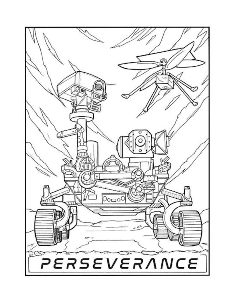 Mars Perseverance Rover & Ingenuity Helicopter, Space Science Tech ...