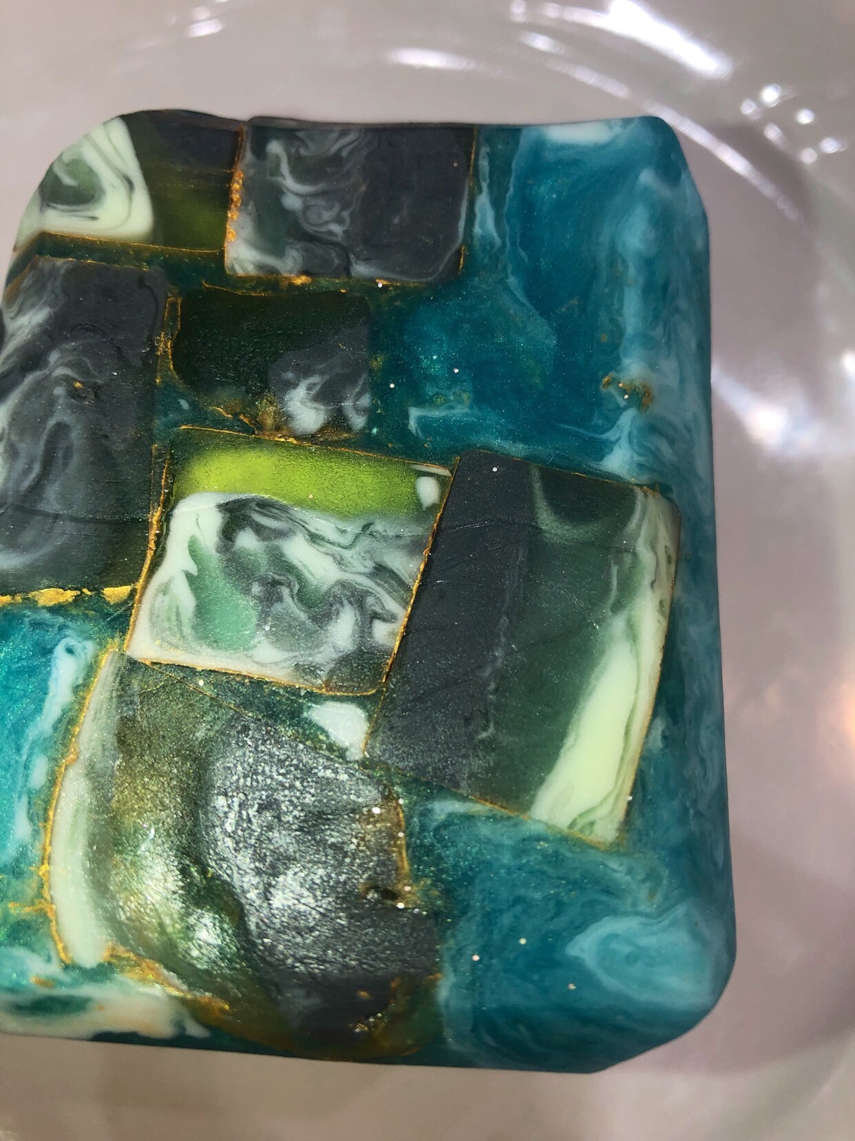 Precious Rock Soap, Shimmering Chunky Soap, Three Butter Soap Bars ...