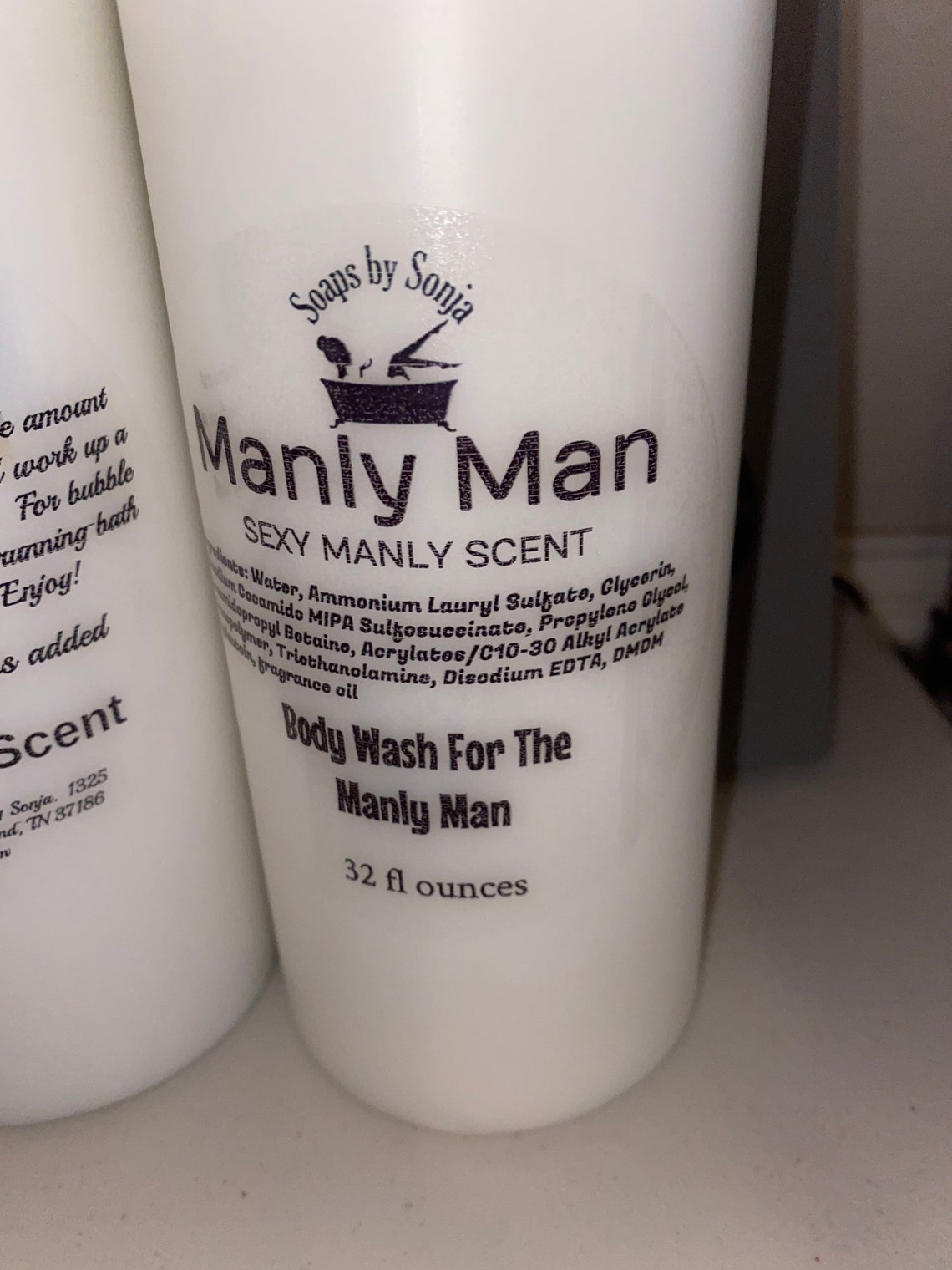 Manly-man Bubble Bath and Body Wash for Men Bubbly Bubble - Etsy