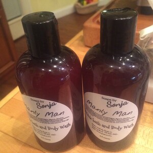 Manly-man Bubble Bath and Body Wash for Men, Bubbly Bubble Bath, 16 ...