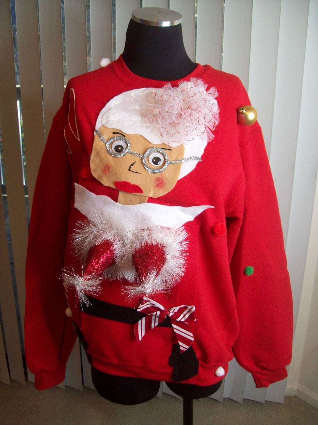 Mrs. Claus Christmas Sweatshirt ,ugly Christmas NEW Sizes Women - Etsy