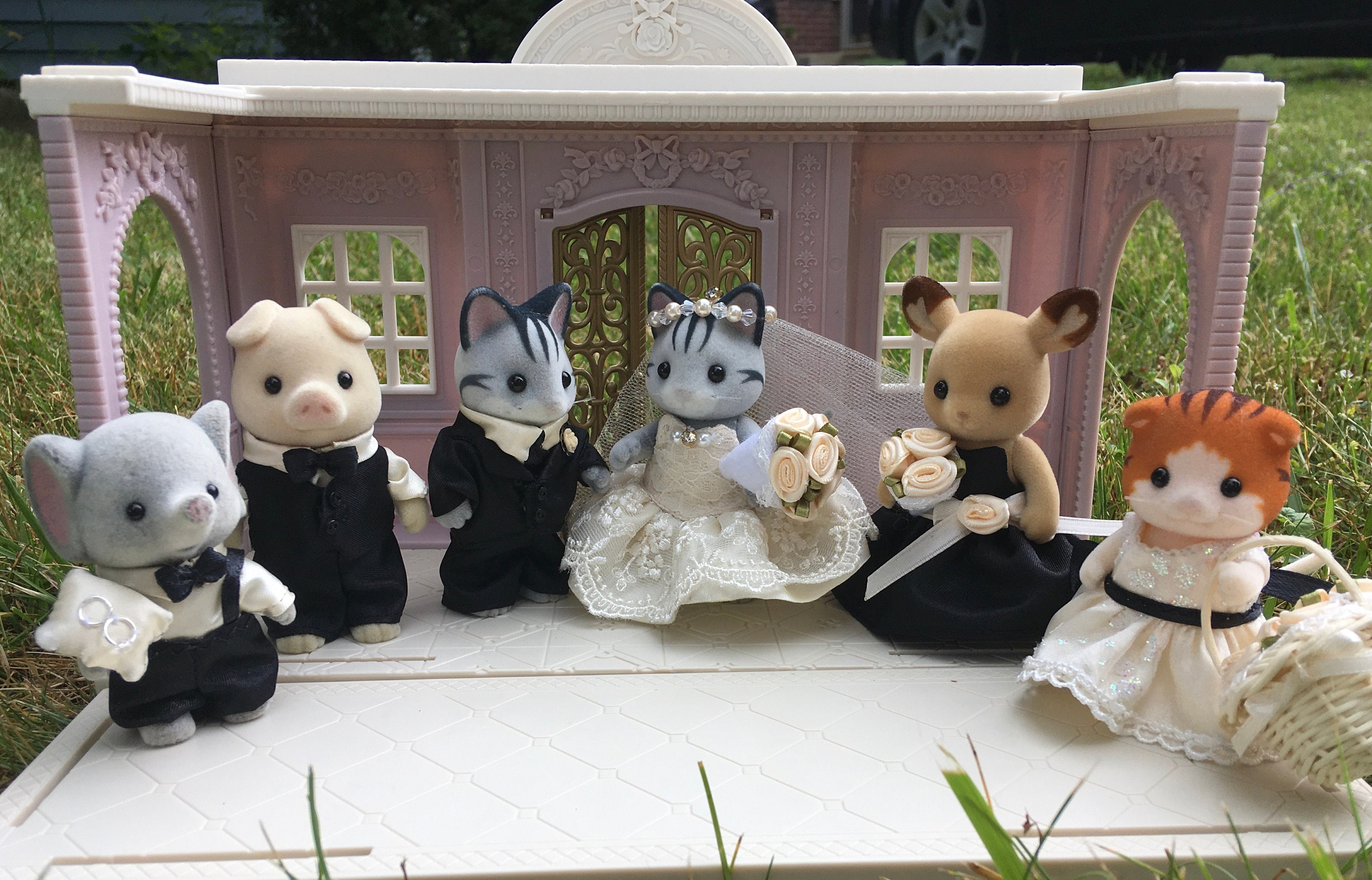 Sylvanian Families Calico Critters Wedding Set Vintage - munimoro.gob.pe