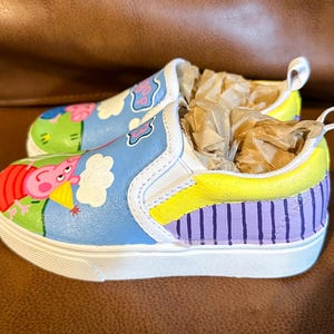 Hand Painted Peppa Pig Inspired Shoes (customized) - Etsy