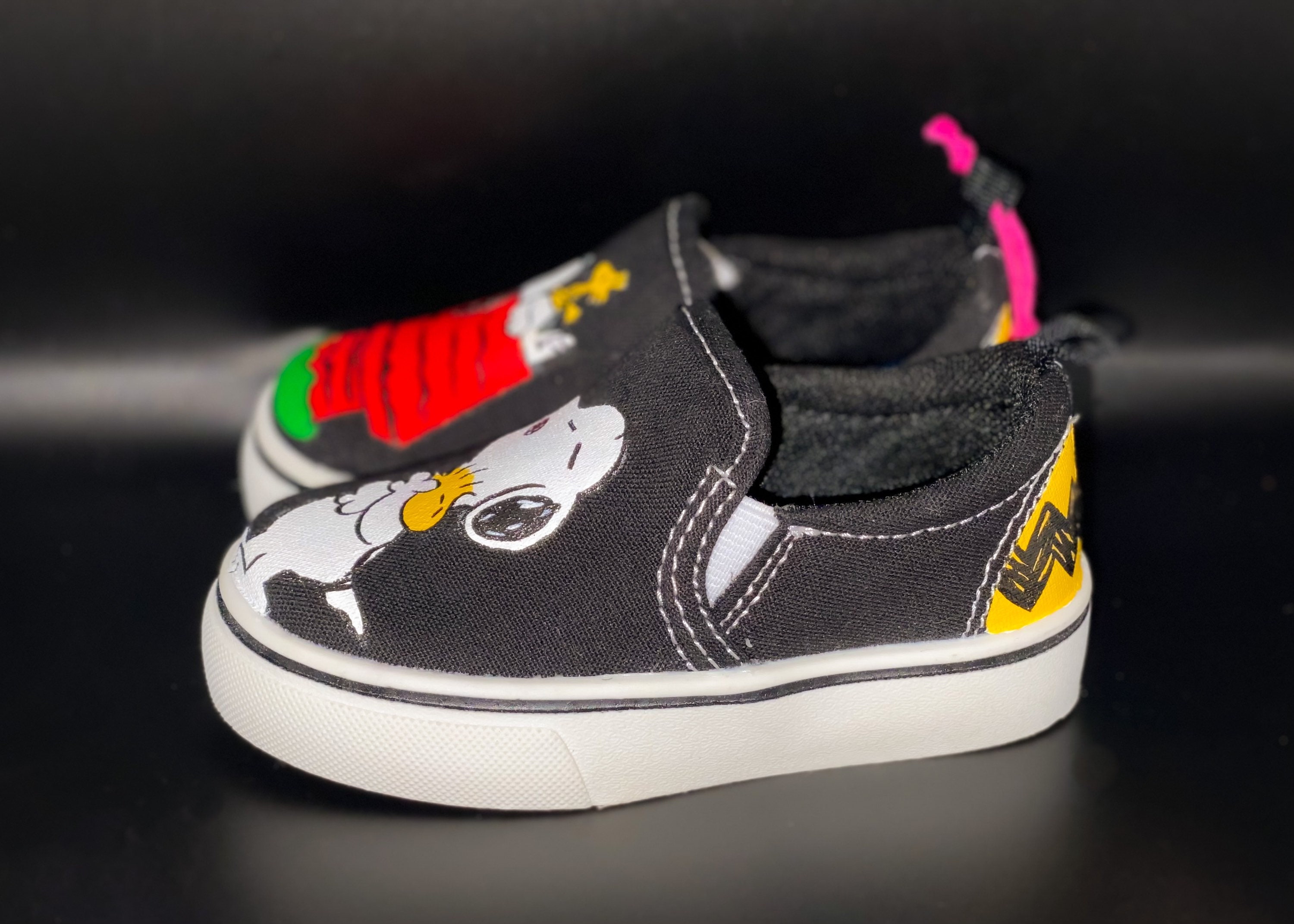 Hand Painted Snoopy & Woodstock Inspired Shoes customized - Etsy