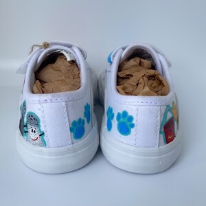 Hand Painted Blues Clues Inspired Shoes (customized) - Etsy