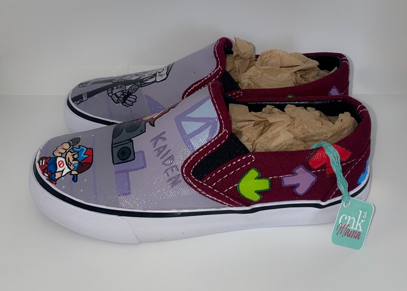 Hand Painted Friday Night Funkin Inspired Shoes customized | Etsy
