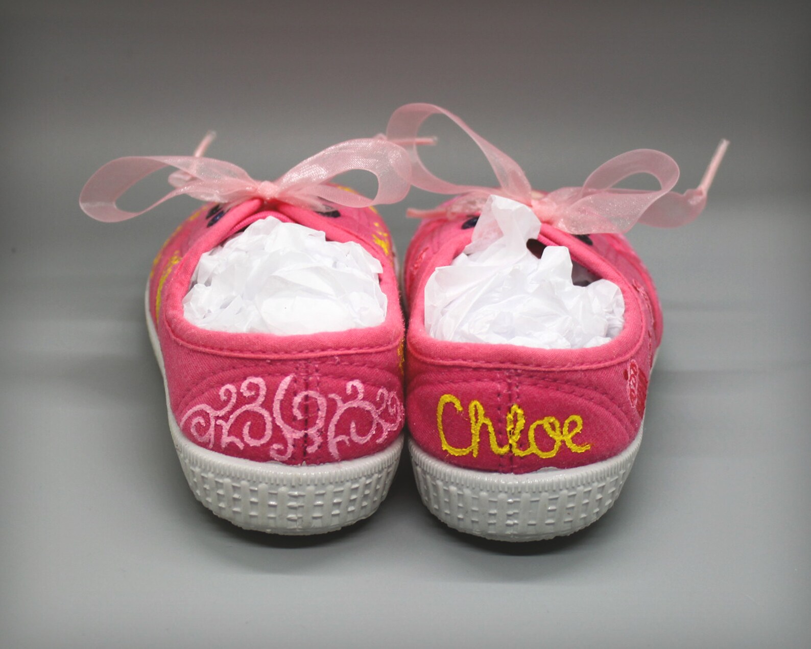 Hand Painted Pinkalicious Inspired Shoes customized - Etsy