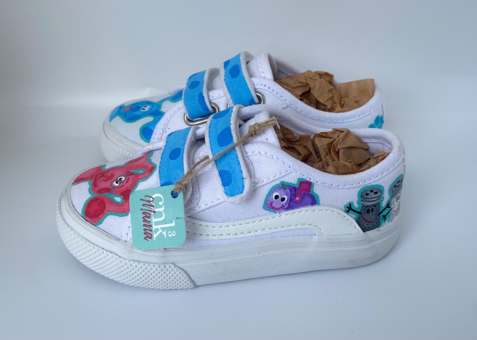 Hand Painted Blues Clues Inspired Shoes customized - Etsy