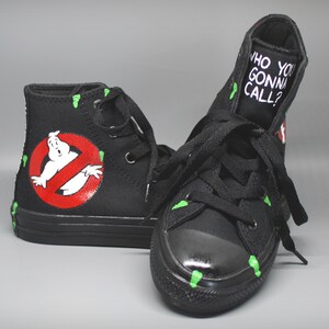 Hand Painted Ghostbuster Inspired Converse (customized) - Etsy