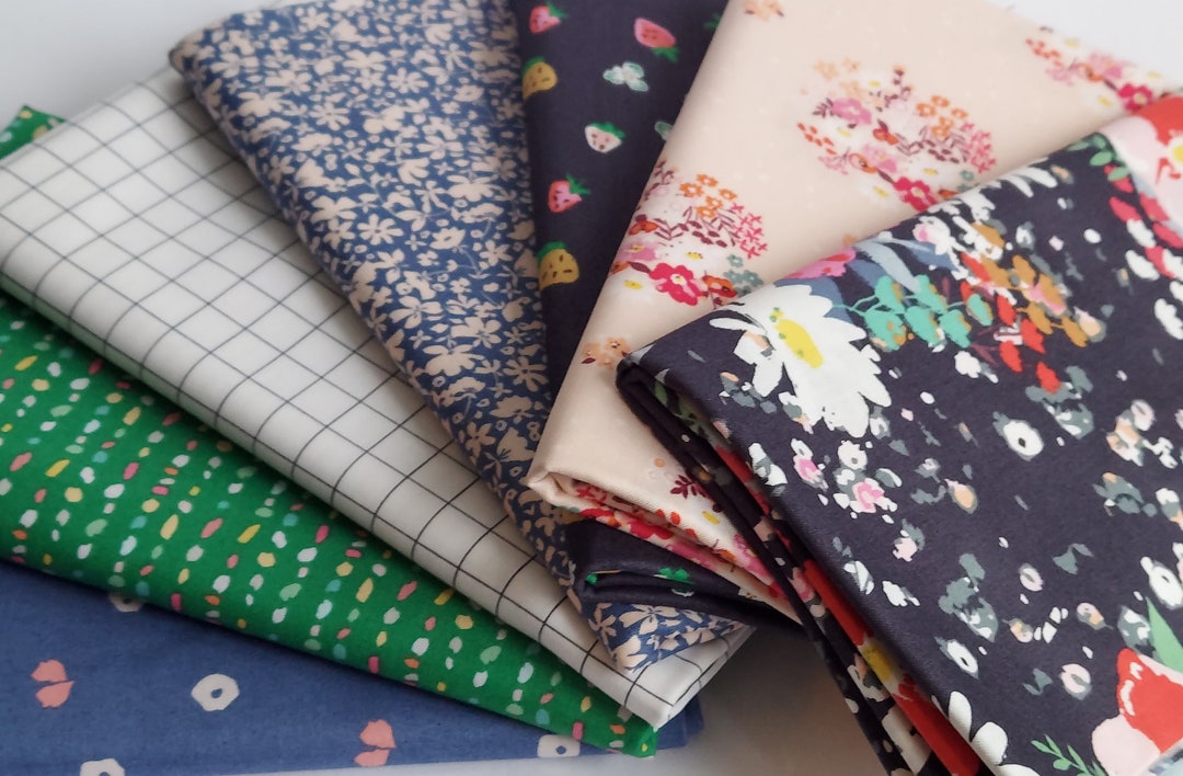 Misty Morning by Riley Blake, Fat Quarter Bundle 2, MIDNIGHT/NAVY - Etsy