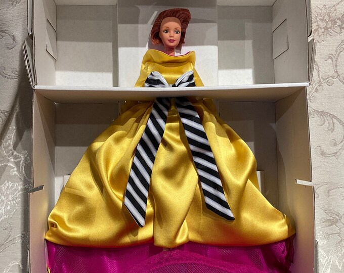Bill Blass Barbie Not Removed Box Couture Barbie Designer Dress Cocktail Dress Red Head