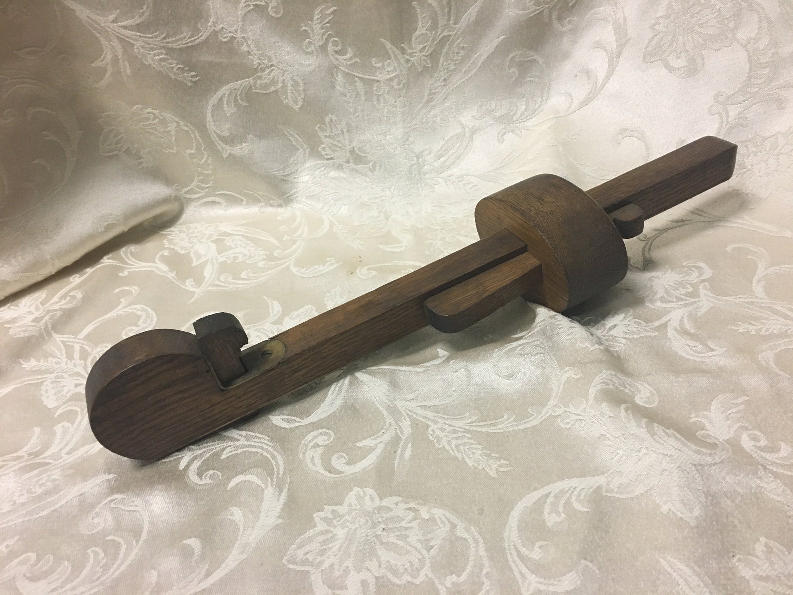 Measuring Scribe Antique Tool Oak Brass Scribe Turn of the - Etsy