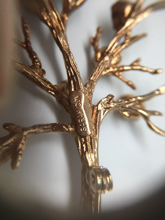 Sarah Coventry Brooch, Tree of Life Brooch, Rhineston… - Gem