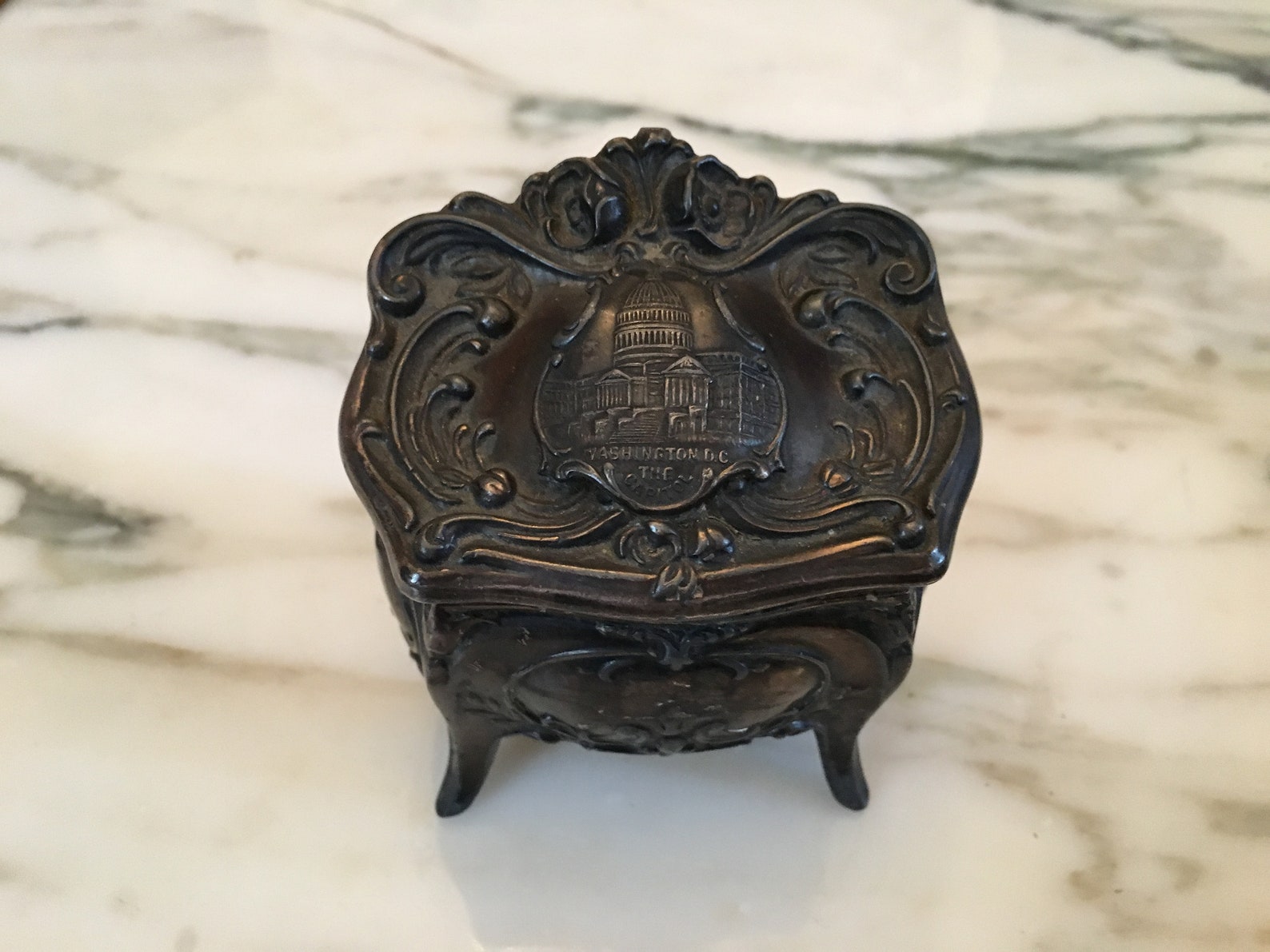 Victorian Trinket Box Washington DC Souvenir Box Jewelry - Etsy