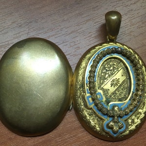 Victorian Locket, Antique Locket, Etched Locket, Gold Filled Locket ...