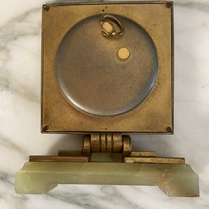 Wind up Desk Clock, C. Bucherer Clock, 1930's Deco Desk Clock, 8 Day ...