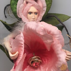 Handmade Doll, Flower Power Doll, Flower Head Doll, Dresser Decoration ...