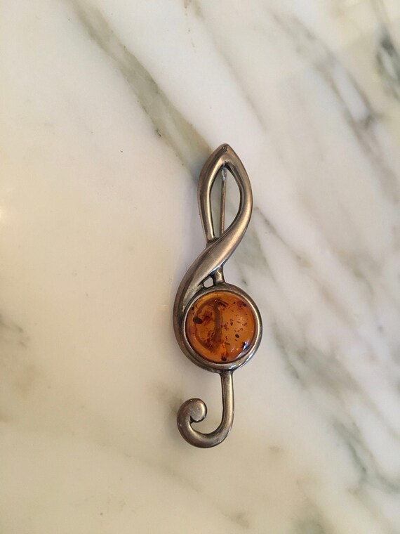 G clef pin - Gem