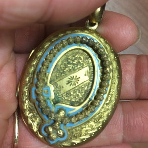 Victorian Locket, Antique Locket, Etched Locket, Gold Filled Locket ...