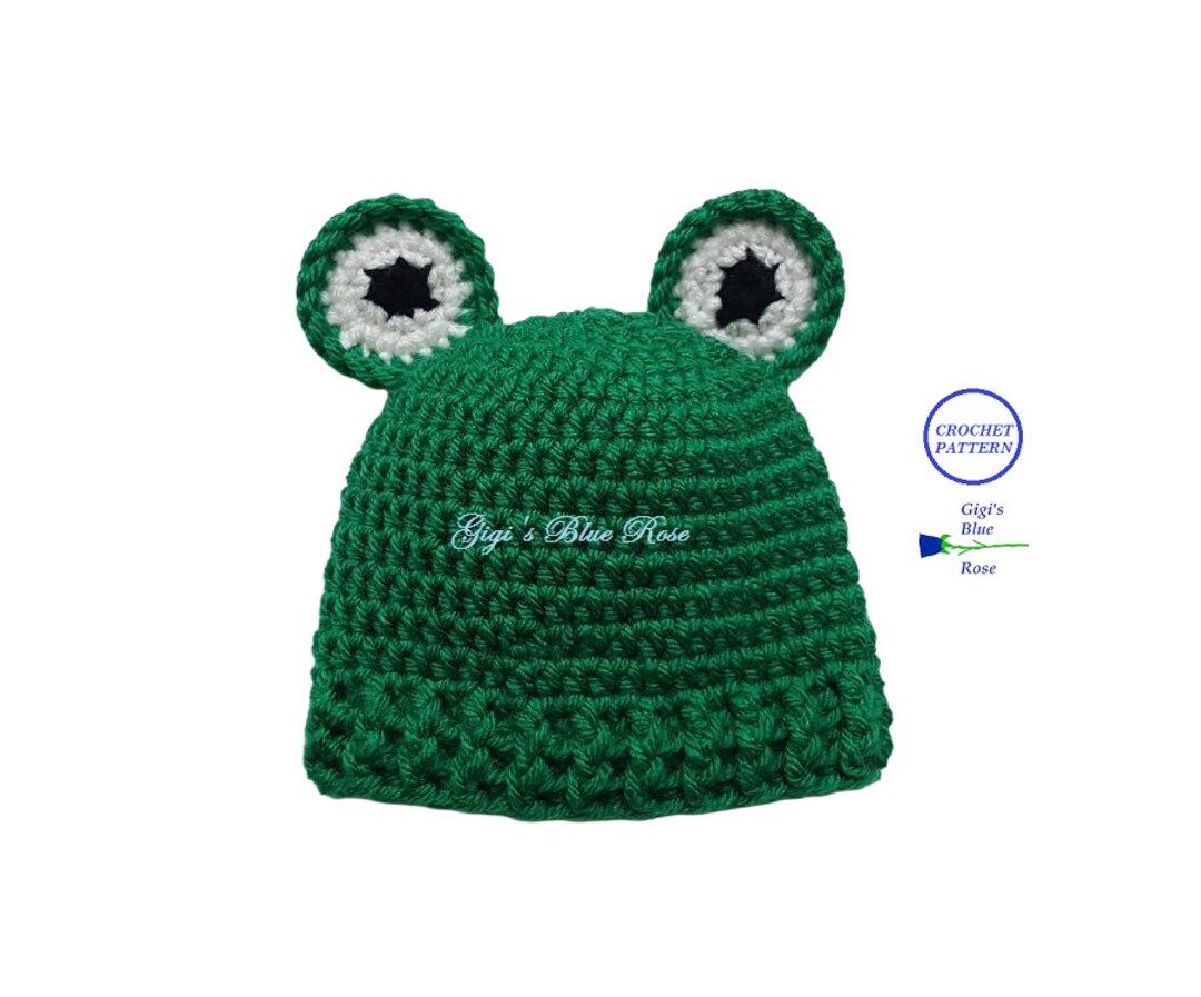 CROCHET Pattern/baby Frog Beanie Pattern/pdf Pattern - Etsy