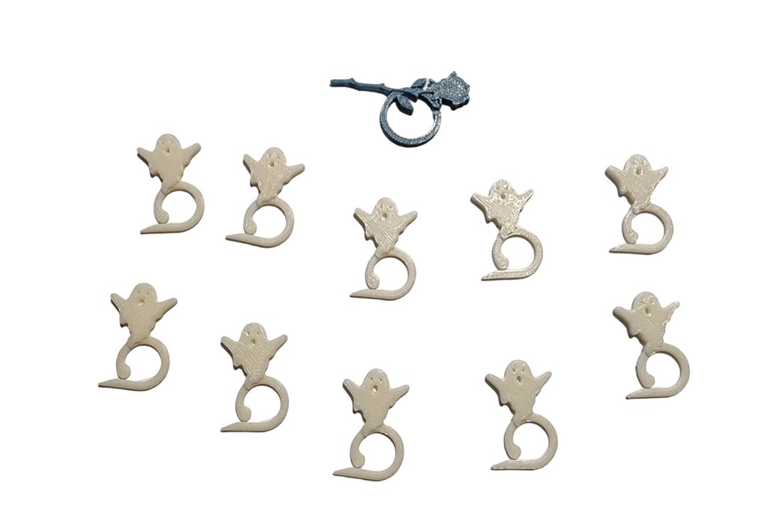 Ghost Stitch Markers/crochet Stitch Markers/set of 10 - Etsy