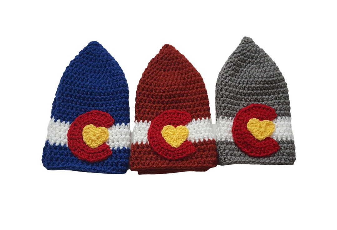 Crochet Colorado Flag Beanie/medium Adult Hat/ready to Ship - Etsy