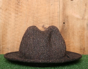 Tweed Fedora Hat | Etsy
