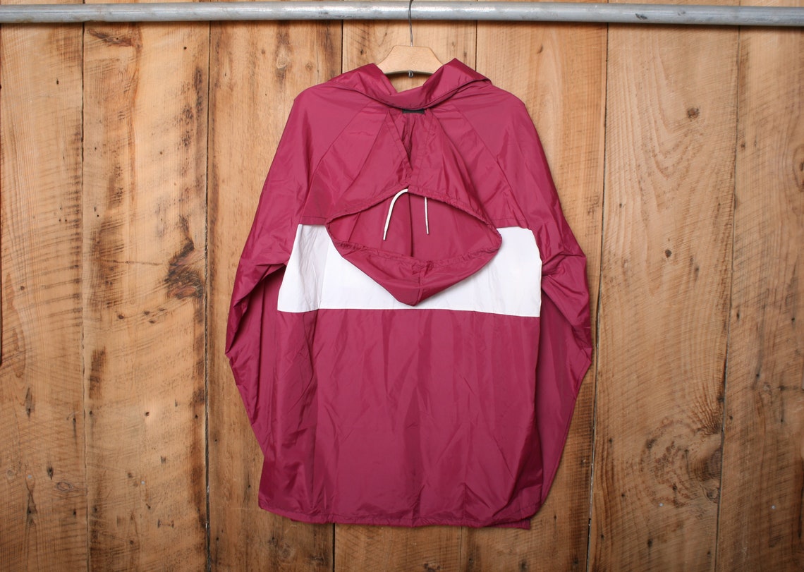 Men's L Vintage HIND Maroon Nylon 2 Piece Windbreaker | Etsy
