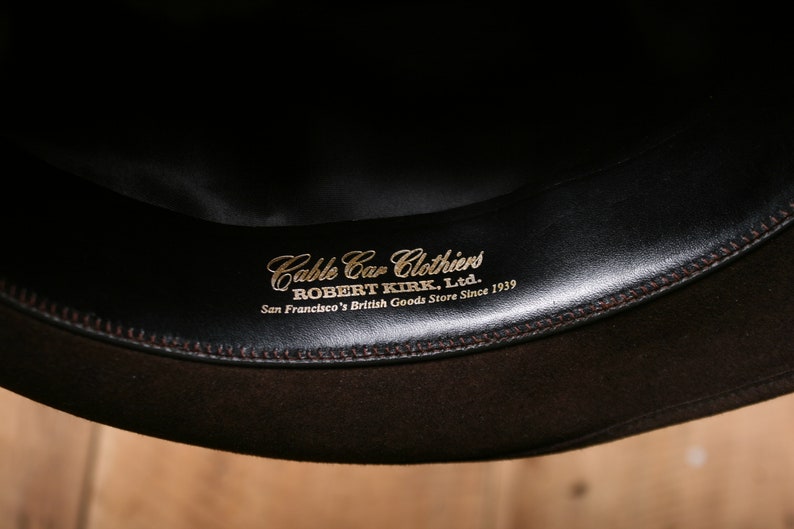 Sz. 7 1/8 Vintage CABLE CAR CLOTHIER Robert Kirk Ltd. Brown | Etsy