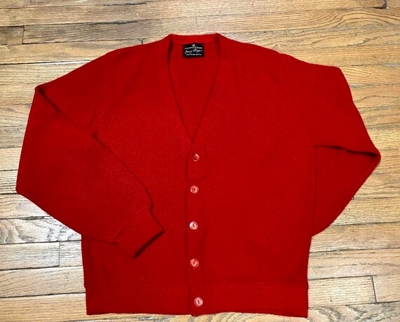 Vintage 60s/70s EUC Puritan Red Gary Player Orlon acr… - Gem