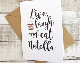 Card Nutella - Etsy