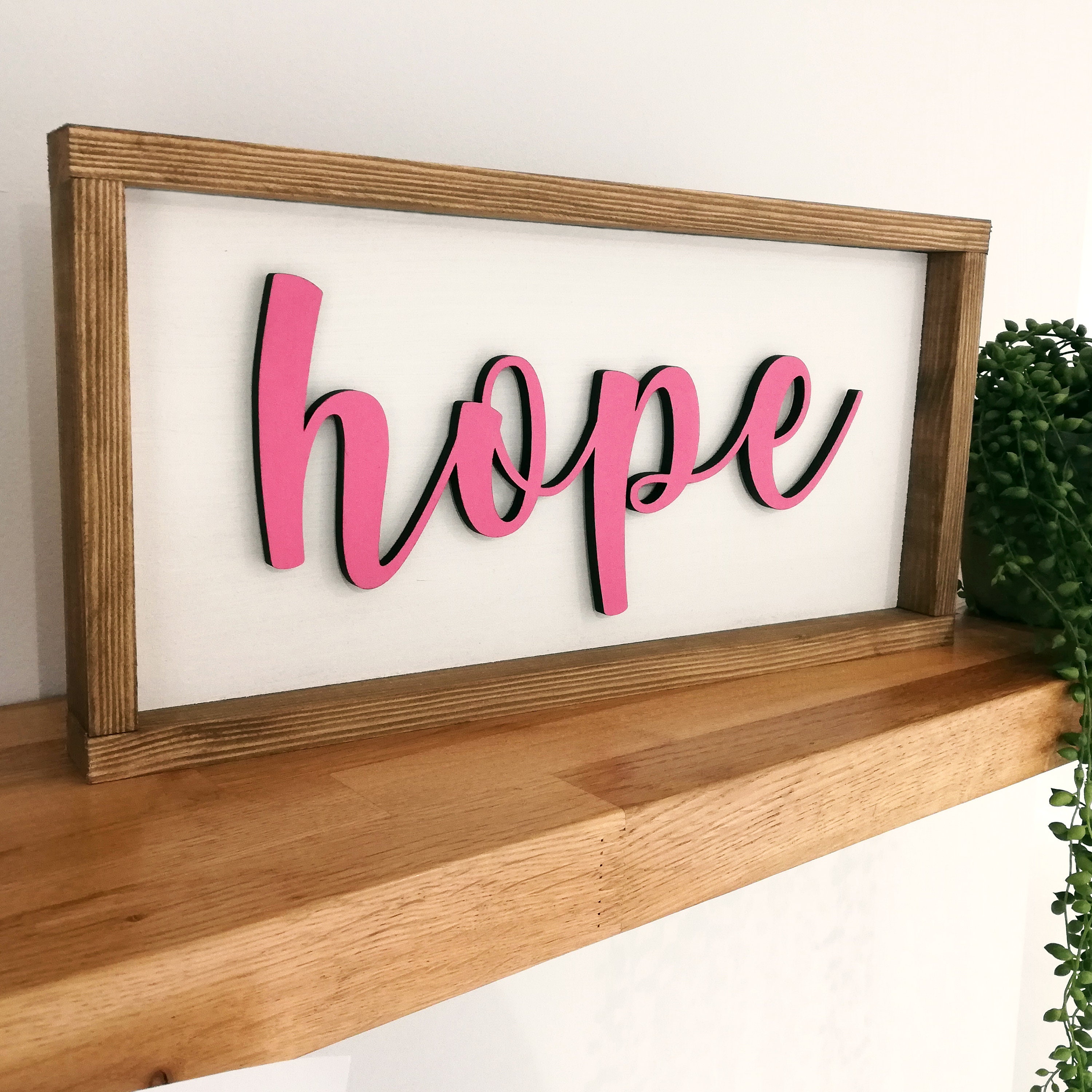 Wooden 'hope' Sign Handmade & Handpainted Sign | Etsy