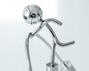 Vintage Kinetic Sculpture 1970's Kinetic Balancing Act Chrome Sculpture ...
