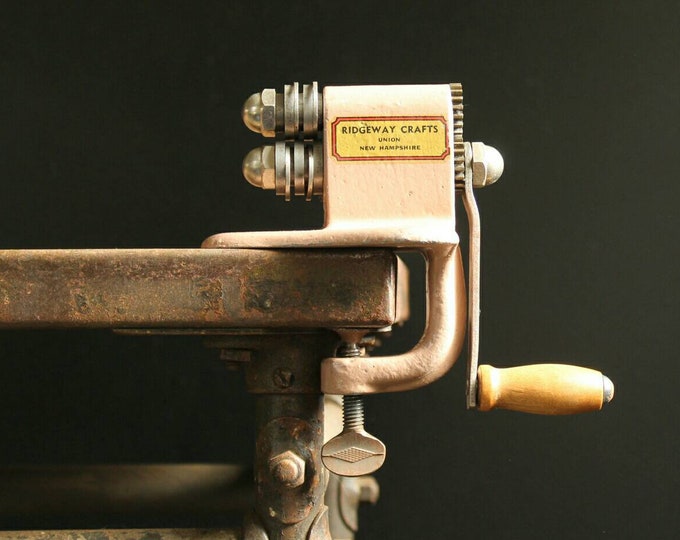 Vintage Ridgeway Crafts Fabric Cutter - Stripping Machine - Leather ...