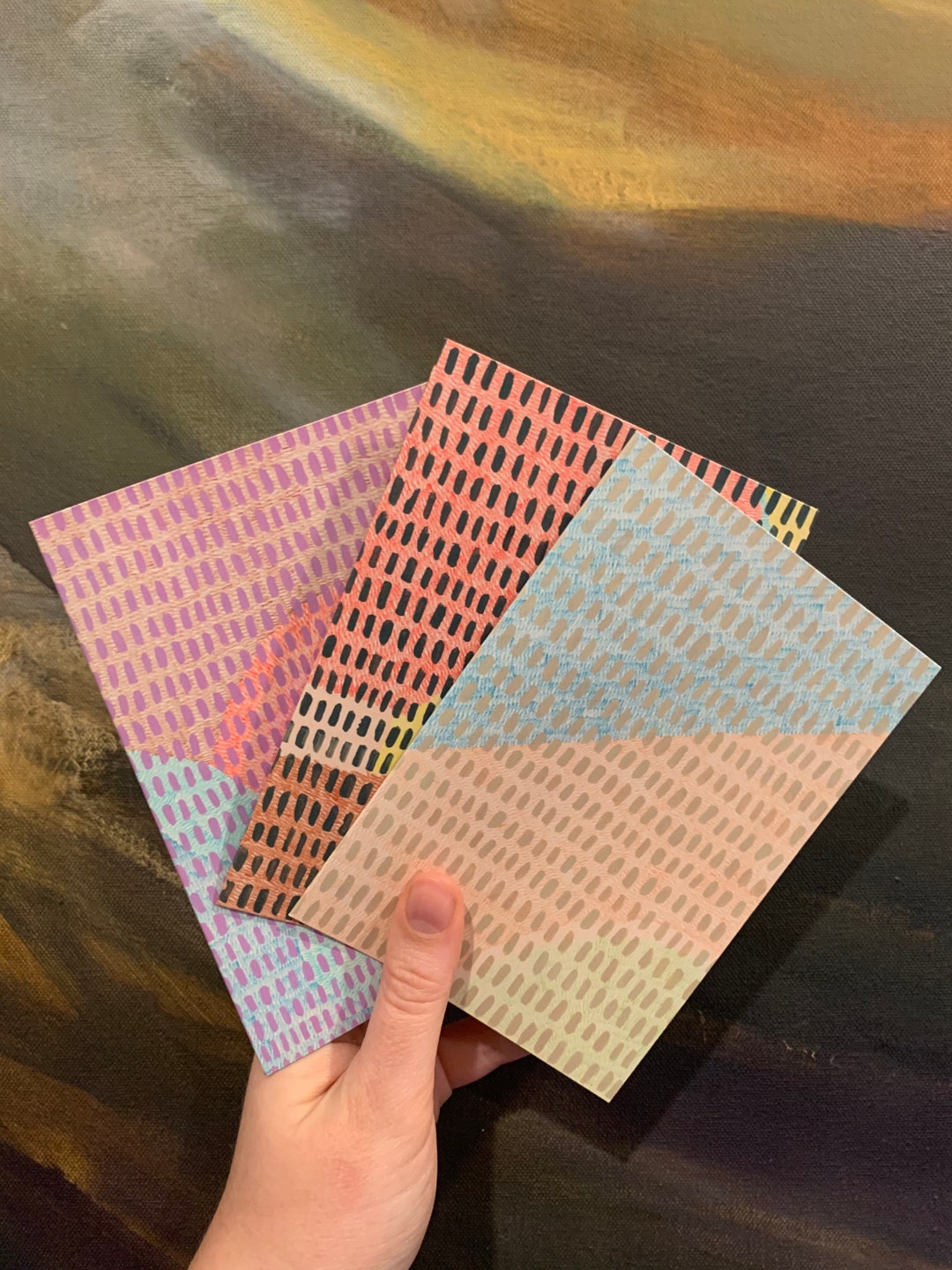 Sacred Text Study Greeting Cards (set of Three With Envelopes, Blank ...