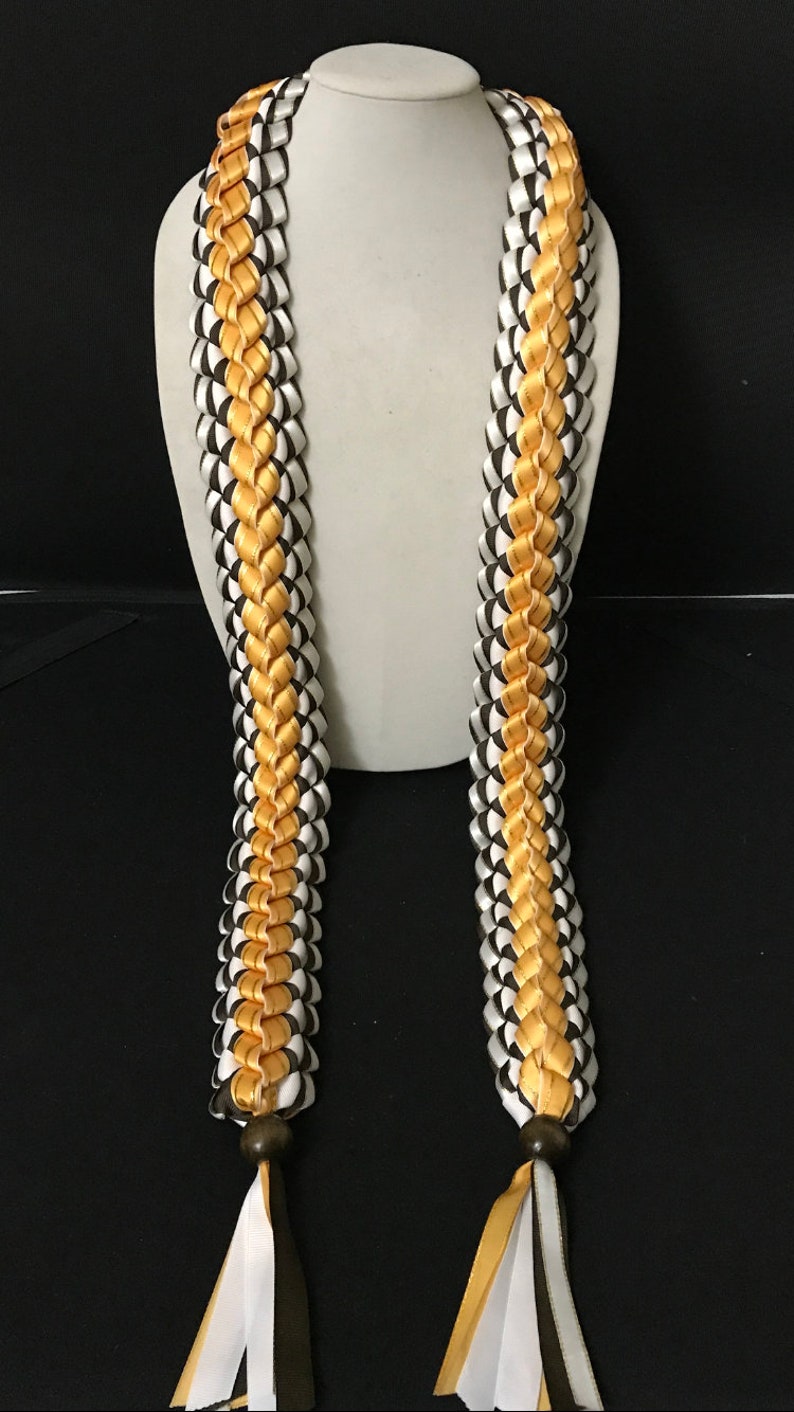 Graduation lei Ribbon lei Custom lei letter lei boy girl | Etsy