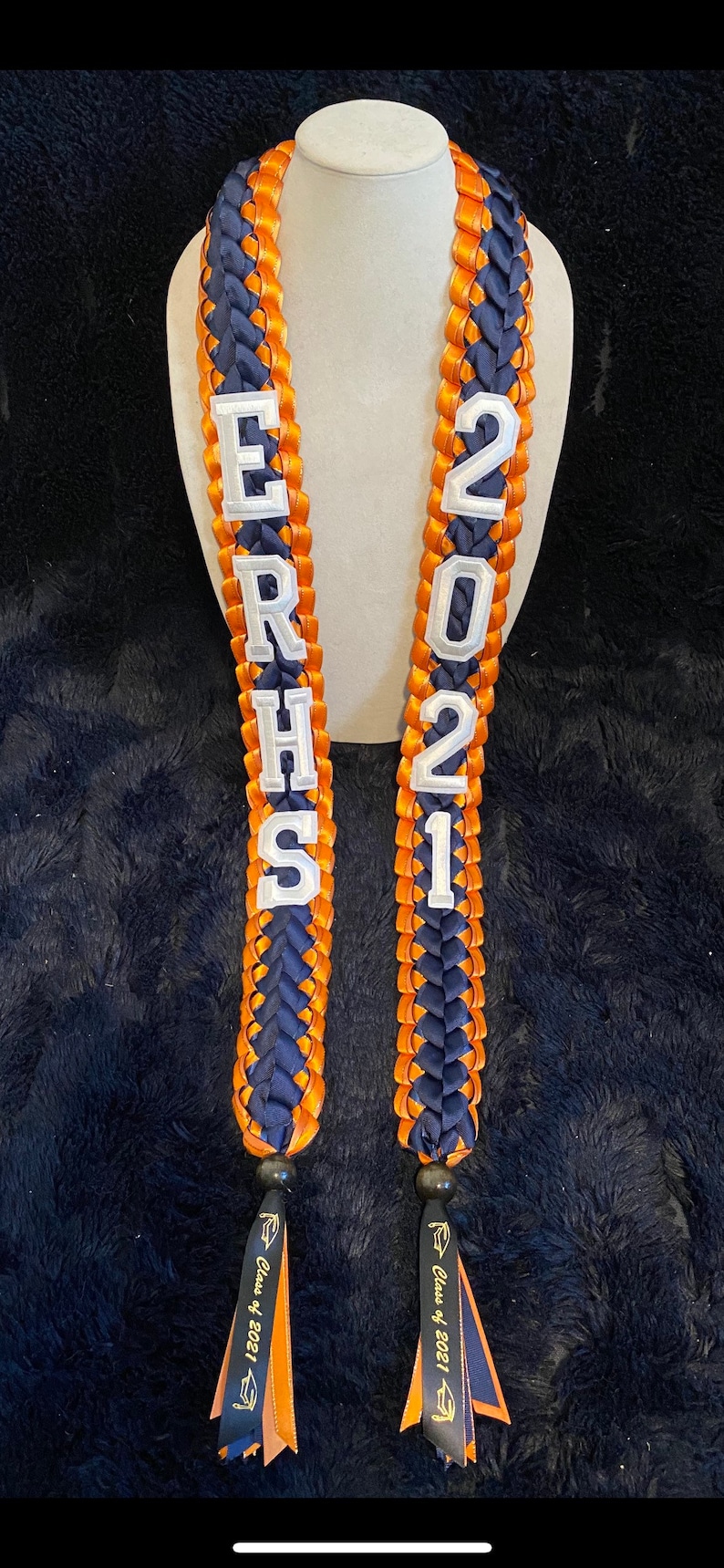 Graduation Lei Ribbon Lei Custom Lei Letter Lei Boy Girl - Etsy