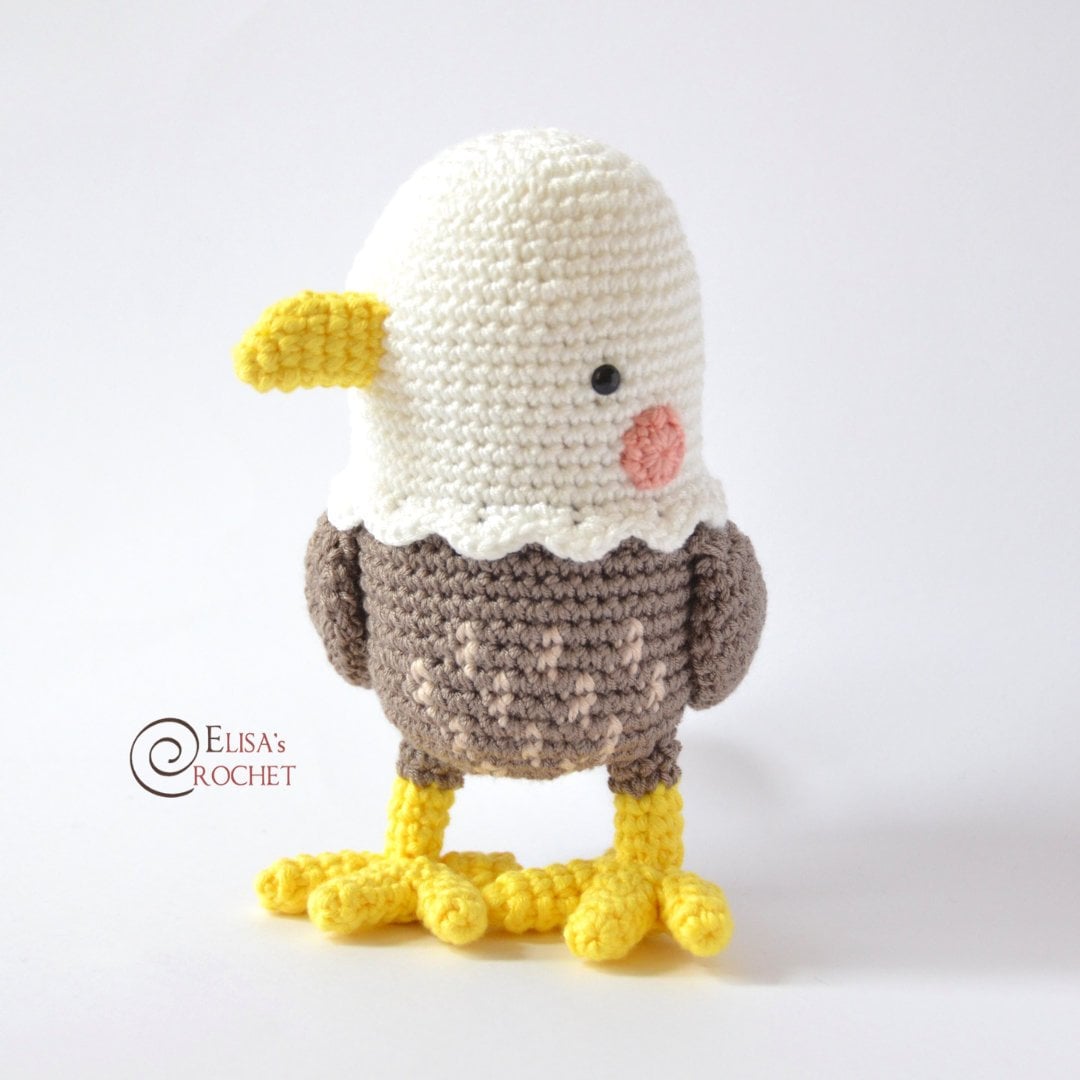 CROCHET PATTERN - EDGAR the Eagle Amigurumi Doll / Bird / Stuffed Doll ...