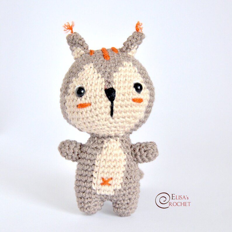 CROCHET PATTERN Baby SQUIRREL Amigurumi Doll / Stuffed Doll - Etsy