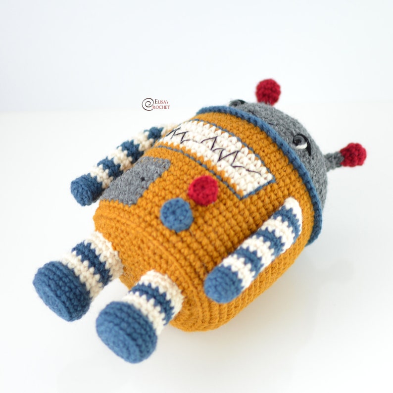 CROCHET PATTERN Pixie the ROBOT / Amigurumi / Stuffed Toy / - Etsy