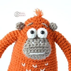 CROCHET PATTERN - CLYDE the Monkey Amigurumi Doll / Stuffed Doll ...