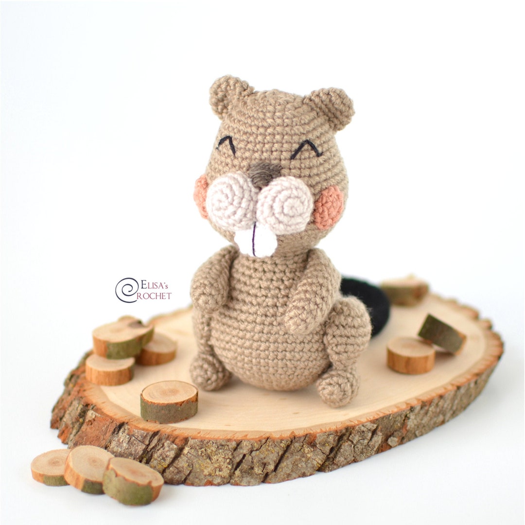 CROCHET PATTERN - WOODY the Beaver Amigurumi / Stuffed Doll / Easy ...