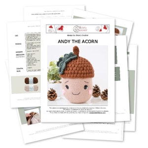 Andy the ACORN | PDF Amigurumi Crochet Pattern | English Only - Etsy